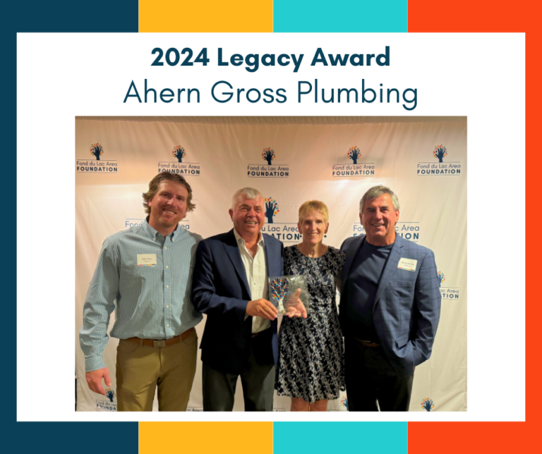 2024 Legacy Award: Ahern Gross Plumbing - Fond du Lac Area Foundation